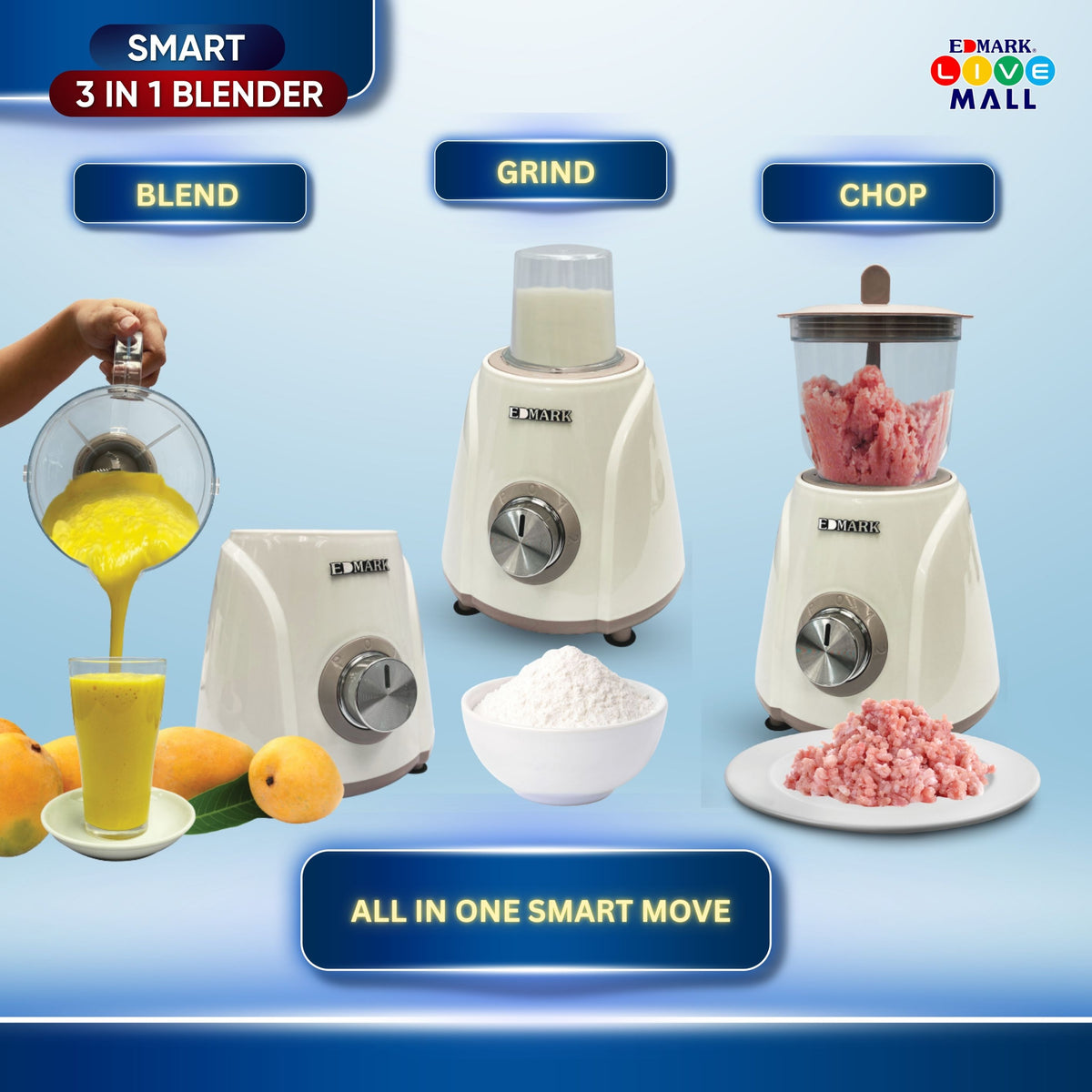 Smart 3in1 Blender – edmarklivemall
